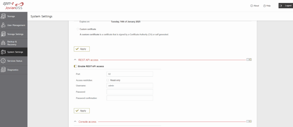 Open-E DSS V7 vs Open-E JovianDSS - The Administration
