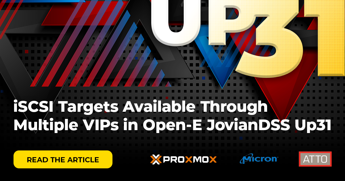 Set VIP iSCSI Targets | Open-E JovianDSS Up31