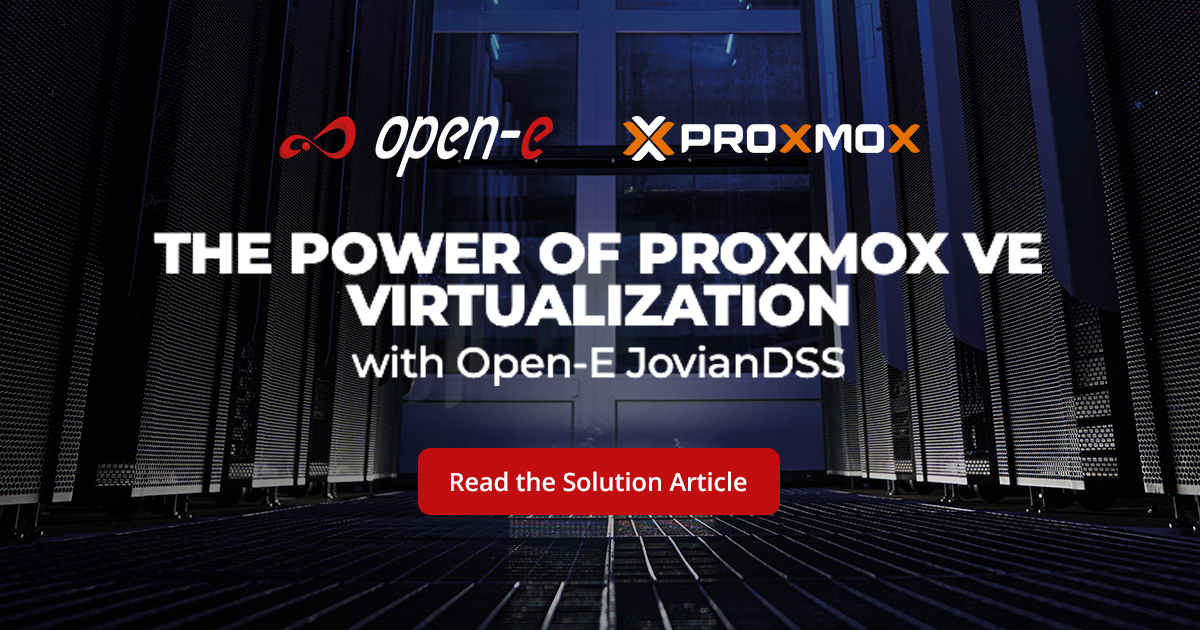 Open-E JovianDSS & Proxmox VE Integration | Data Storage for VM