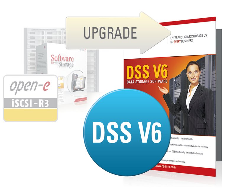 Open-E Data Storage Products Archive | Open-E Upgrade iSCSI-R3 to DSS V6