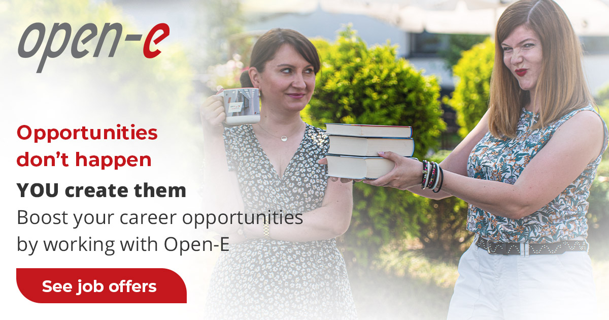 Check new jobs opportunities in Open-E | Open-E
